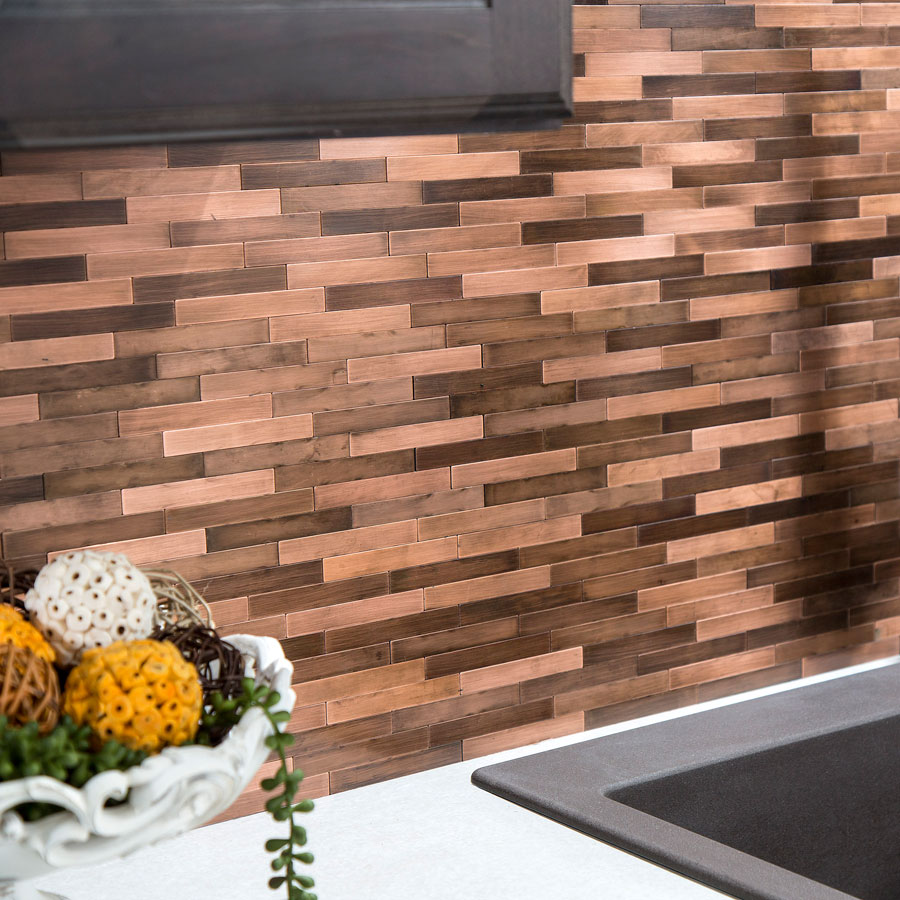 Aspect Peel and Stick Distressed Mini Metal Tiles - ACP Professional