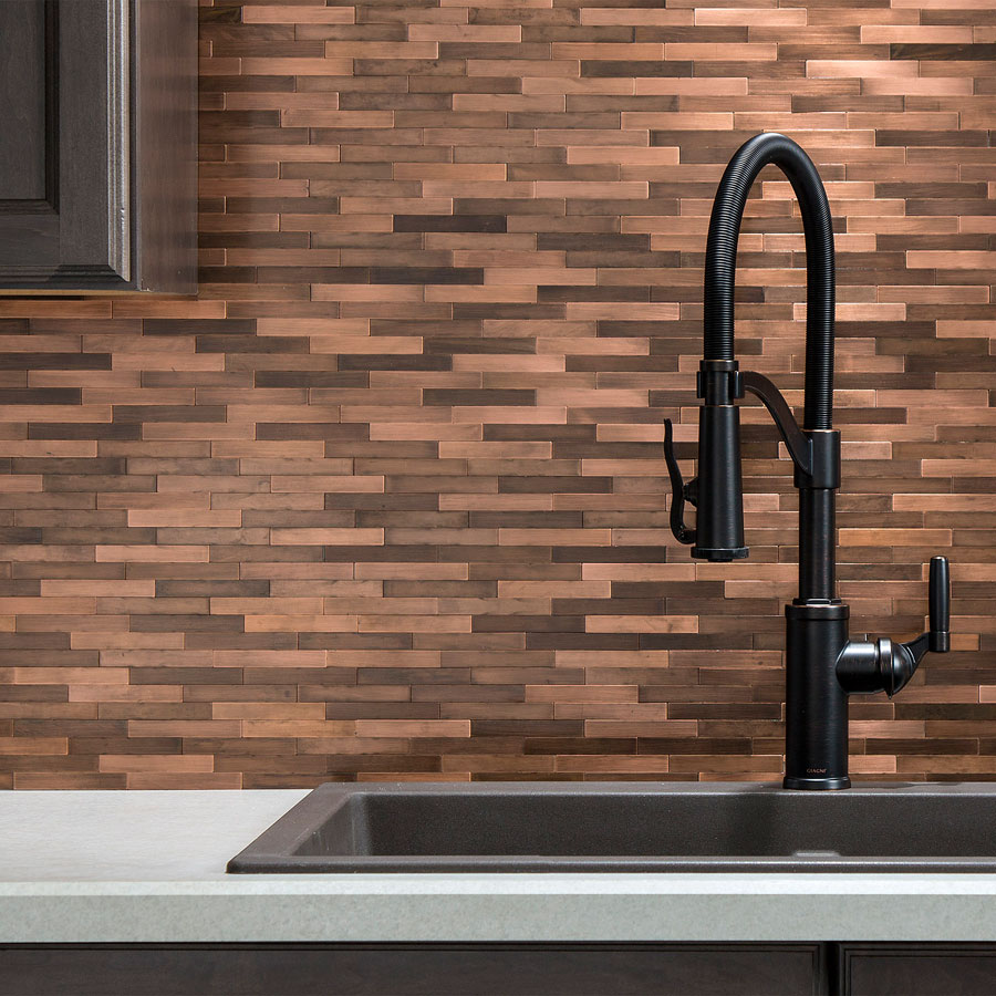 Aspect Peel and Stick Distressed Mini Metal Tiles - ACP Professional