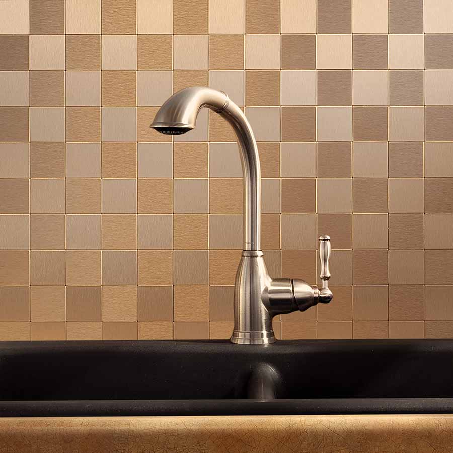 Aspect Matted Metal Backsplash - ACP Professional