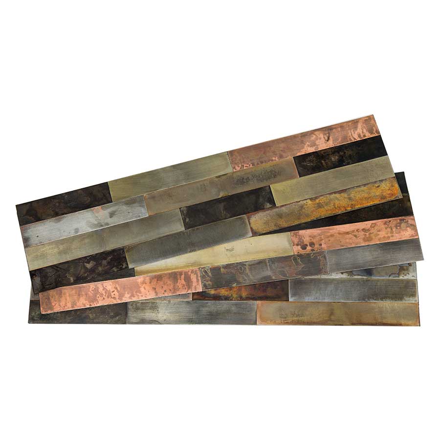 Aspect Peel and Stick Distressed Metal Tiles - ACP Professional